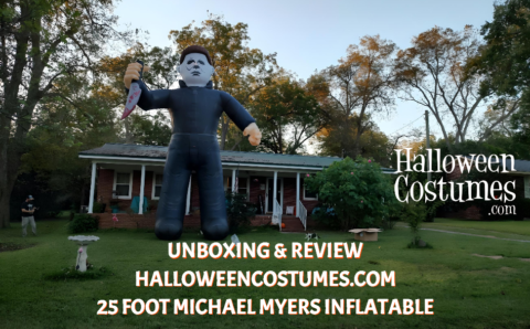 Unboxing And Review: 25 Foot Tall Michael Myers Inflatable - HorrorFuel ...