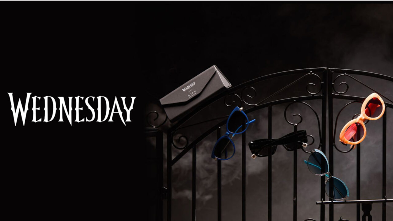 Dime Optics and DIFF Team Up for "Wednesday" Inspired Eyewear ...